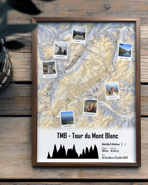 Affiche Randonnée Personnalisée - Illustrer Vos Souvenirs - The Post Trace