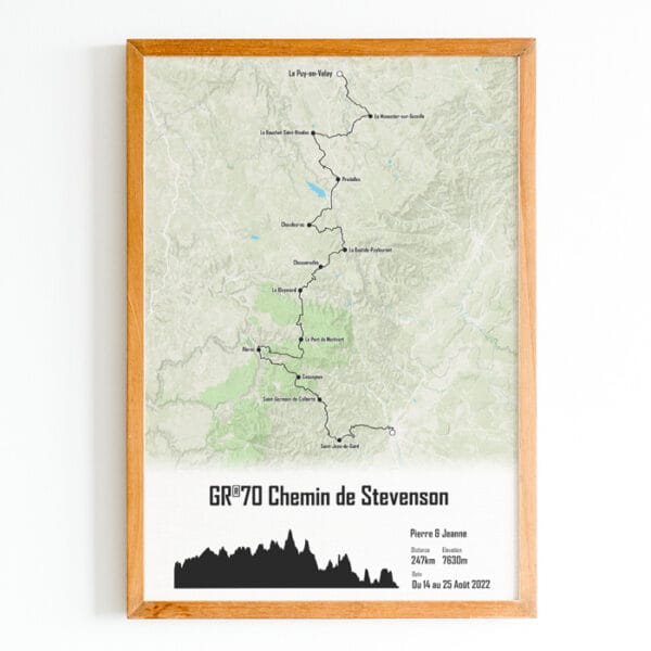 Affiche GR®70 : Chemin De Stevenson - 100% Personnalisable - The Post Trace