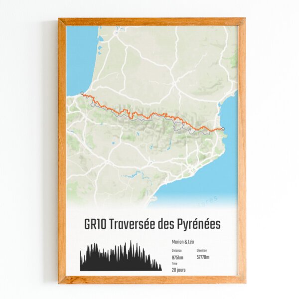 Affiche GR©10 : La Traversée Des Pyrénées - 100% Personnalisable - The ...