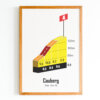 Affiche Cauberg - Souvenir Personnalisable - The Post Trace